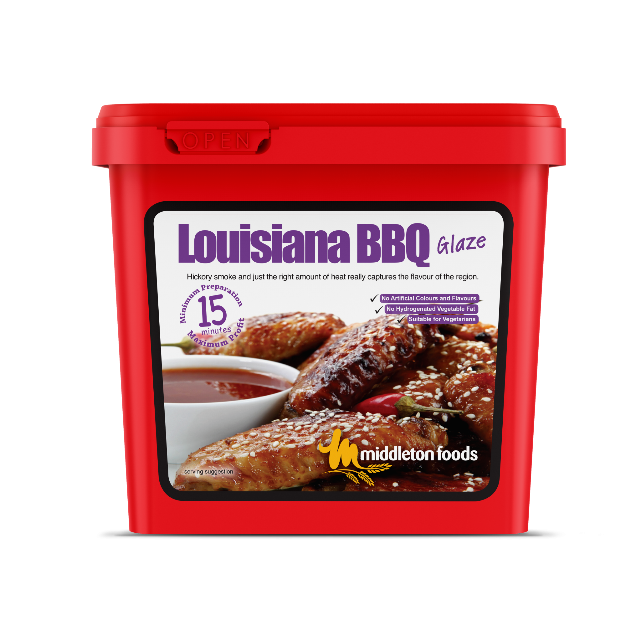 Middleton Foods Louisiana BBQ Flavour Meat & Vegetable Glaze 15 Minute ...